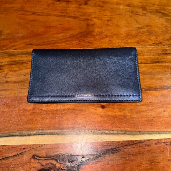Coach | Accessories | Vintage Coach Leather Royal Blue Checkbook Card ...